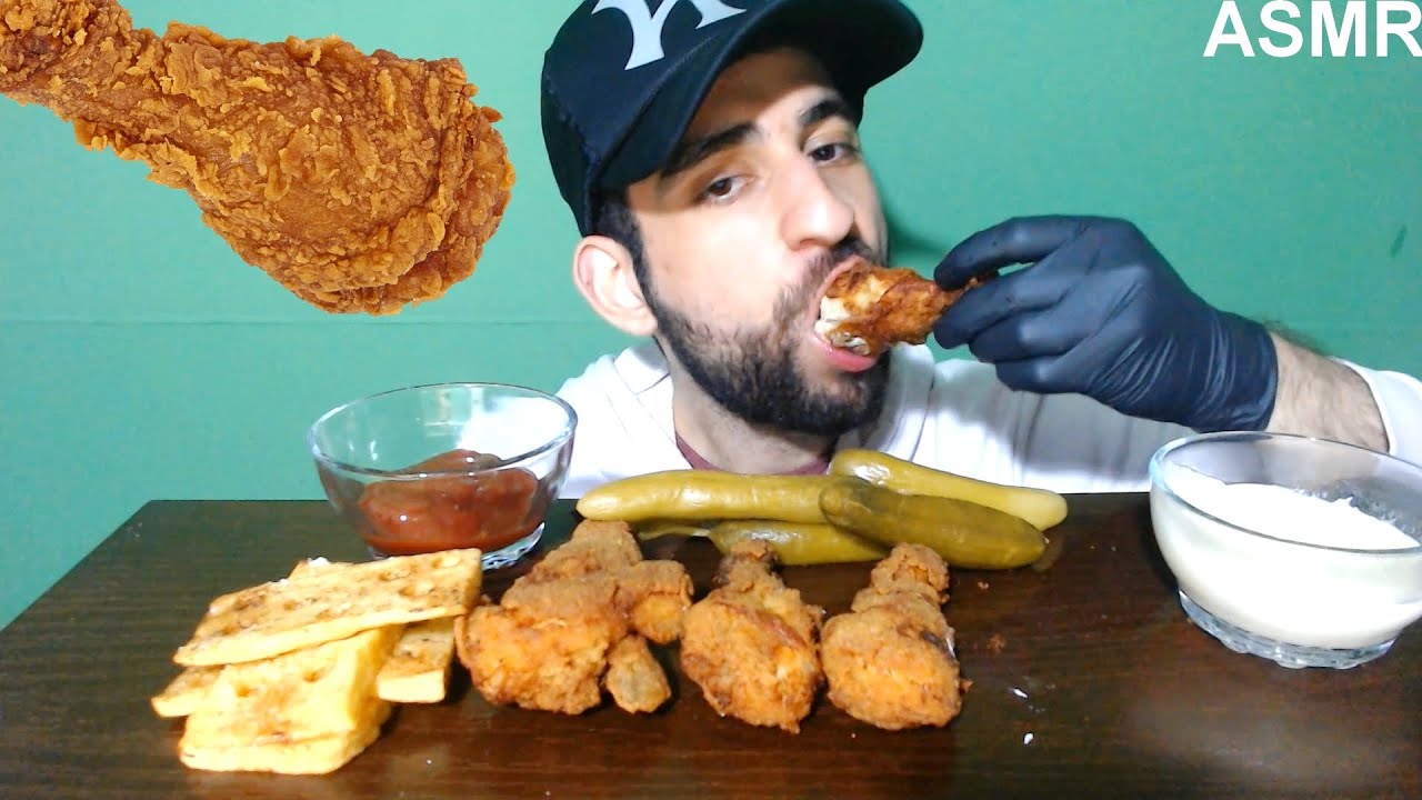 ASMR EATING KINTAKI CHICKEN NO TALKING - YouTube