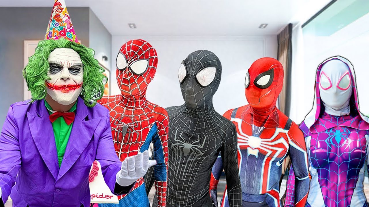 PRO 5 SUPERHERO TEAM || Hey Spider-Man, Go To Trainning Nerf Gun End ...