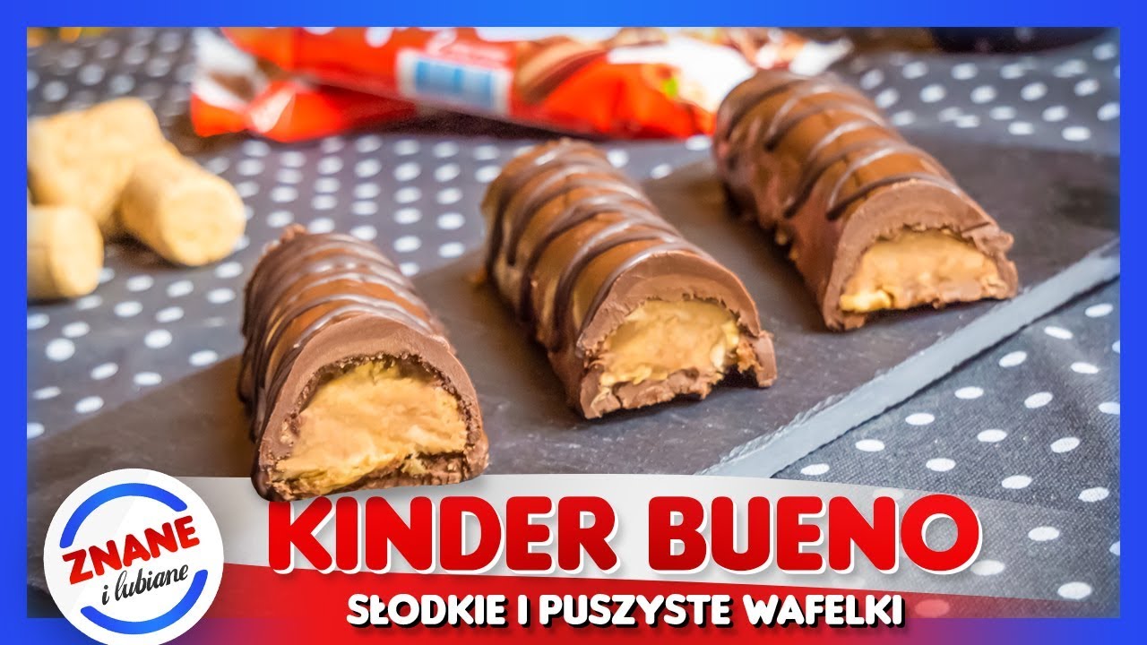 KINDER BUENO - domowy przepis na pyszny baton z orzechowym nadzieniem ...