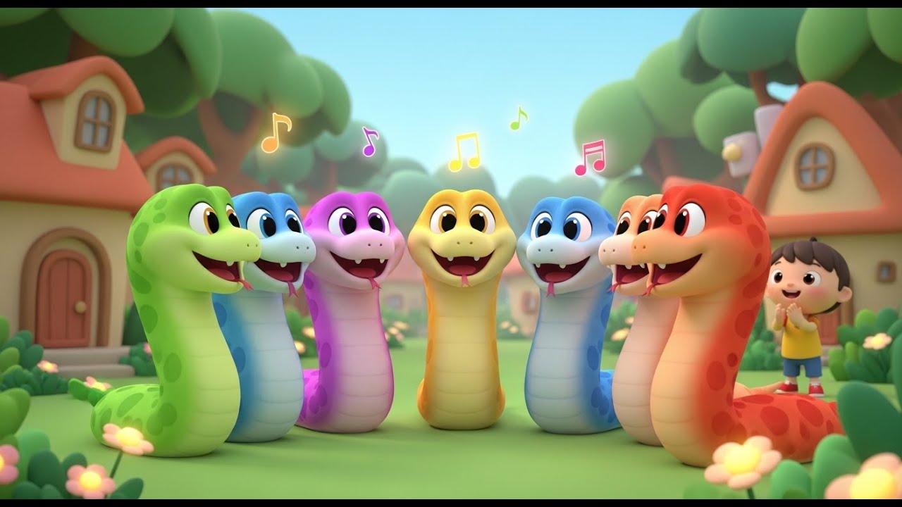 Seven Singing Snakes Say Ssssss | Nursery Rhymes and Educational Songs ...