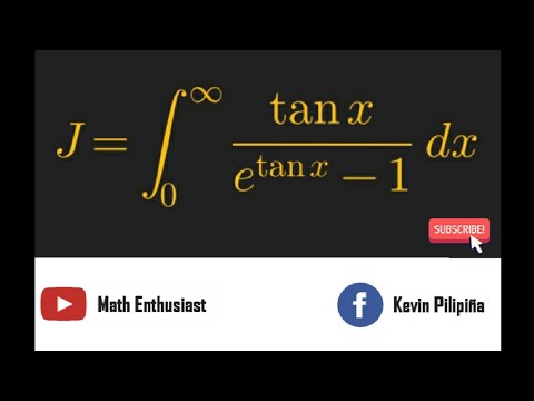 Integral of (tan x)/[exp(tan x) - 1] dx from(0 to π/2) - YouTube