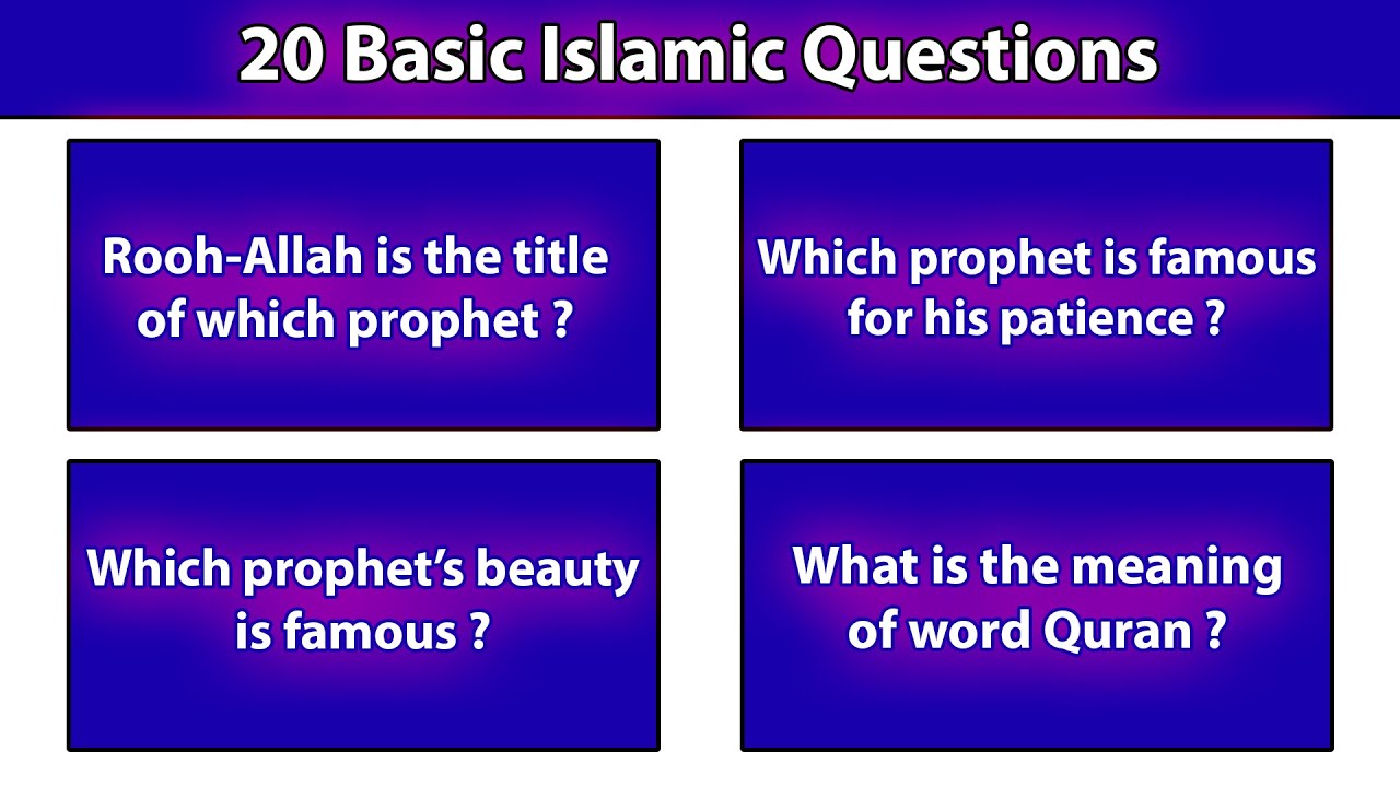 Important Islamic Questions and Answers | Islamic GK | Gerneral ...