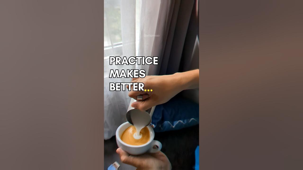 latte art practice #espresso #coffee #homebarista #homecafe #fyp #latteart #df64 #gemilai - YouTube