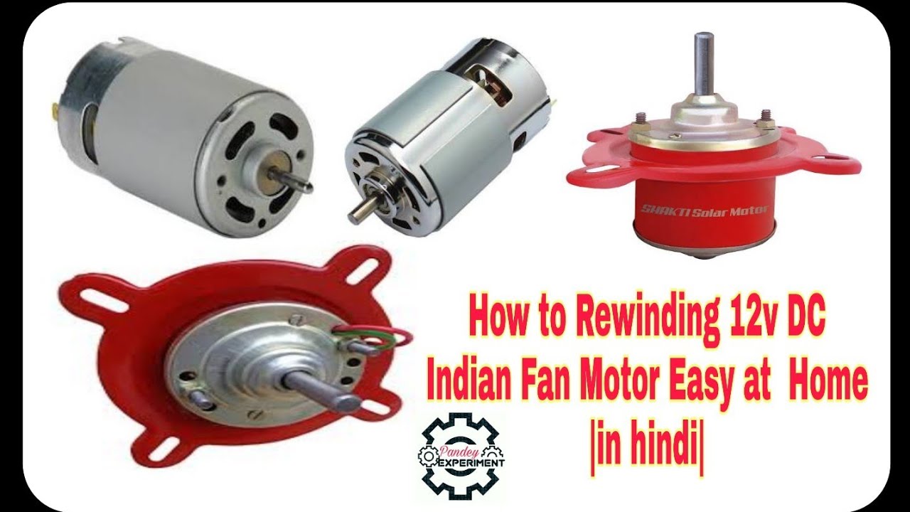 How To Rewinding A Powerful 12V DC fan moter, Easy way to repair a ...