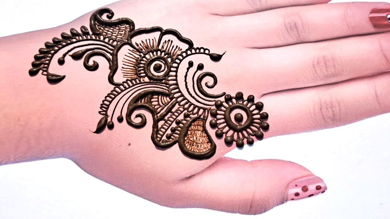 Eid wala mehandi ka design back side | Eid Special Arabic Bel Mehndi ...