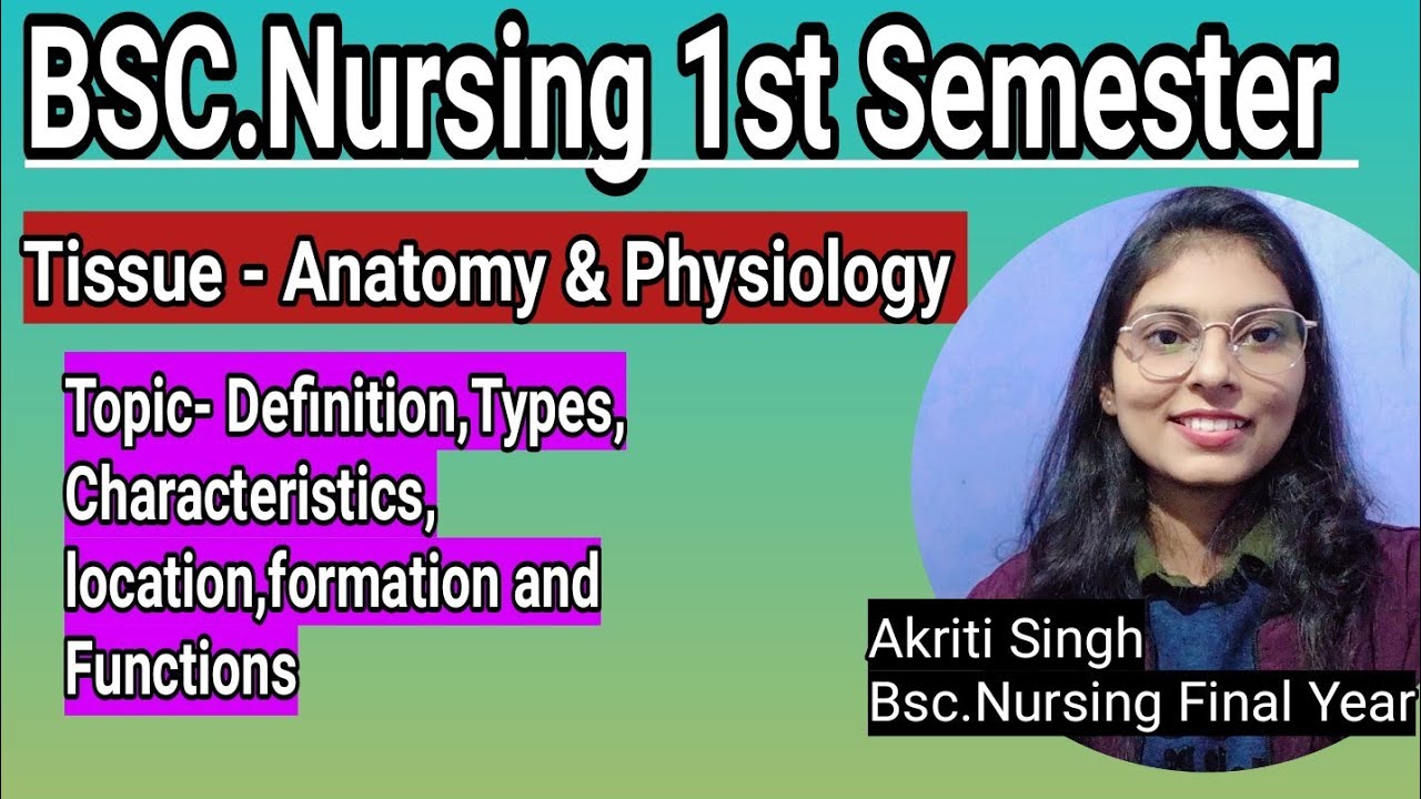 Tissue||Anatomy and Physiology||Lecture With Notes||Bsc Nursing 1st ...