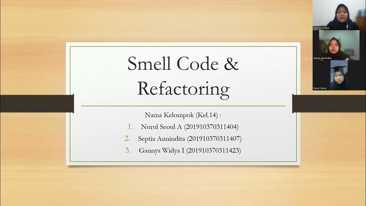 Tugas Bad Smell Code dan Refactoring Kelompok 14 - YouTube