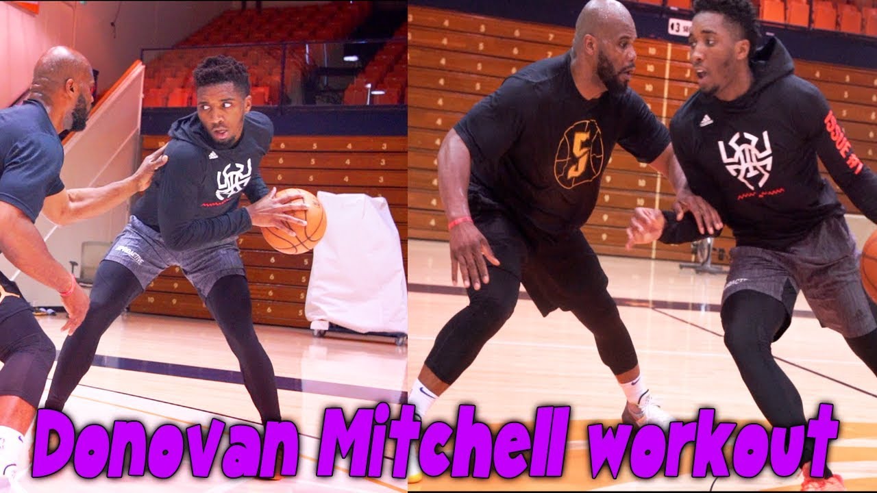 Utah Jazz Donovan Mitchell NBA Skills Workout - YouTube