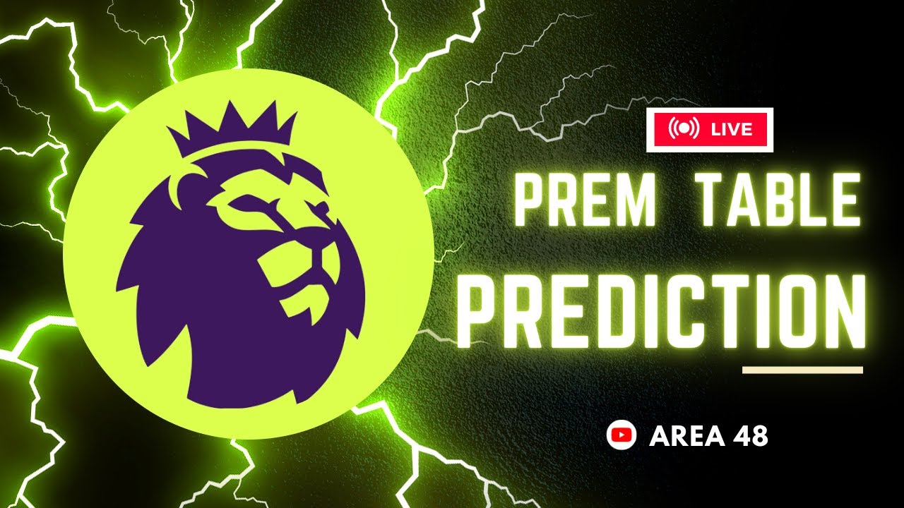 PREMIER LEAGUE TABLE PREDICTION 23/24!! - Chillstream - YouTube