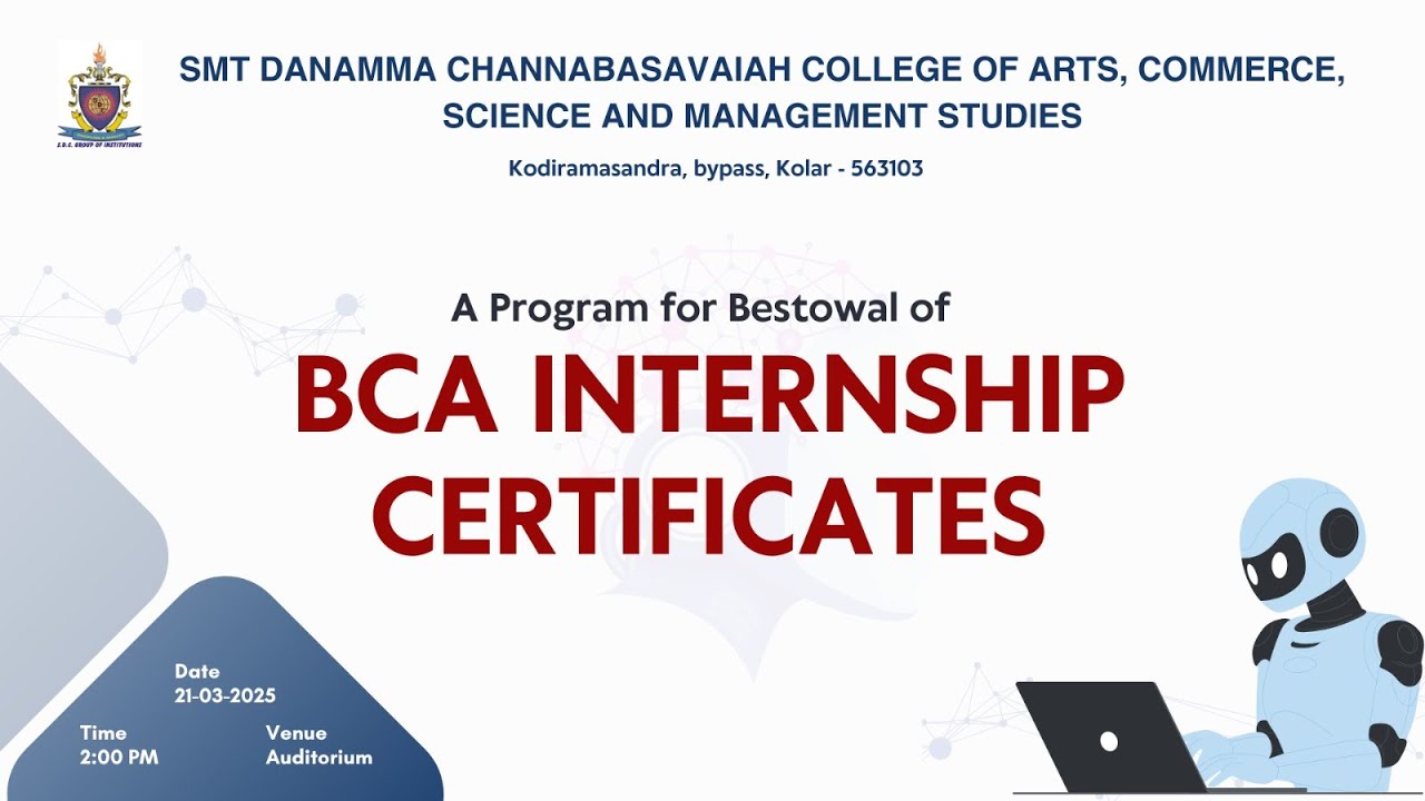 Bestowal of BCA Internship Certificates Program Part -2 - YouTube