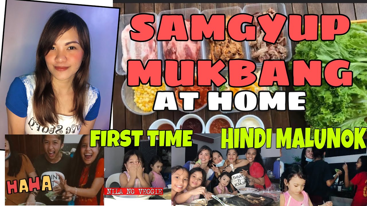 SAMGYUP MUKBANG at home - YouTube