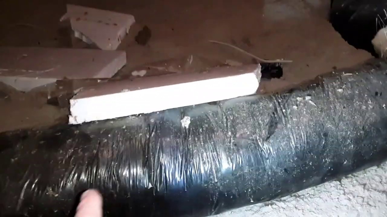 Missing insulation on ductwork in attic in this 110 year old house ...