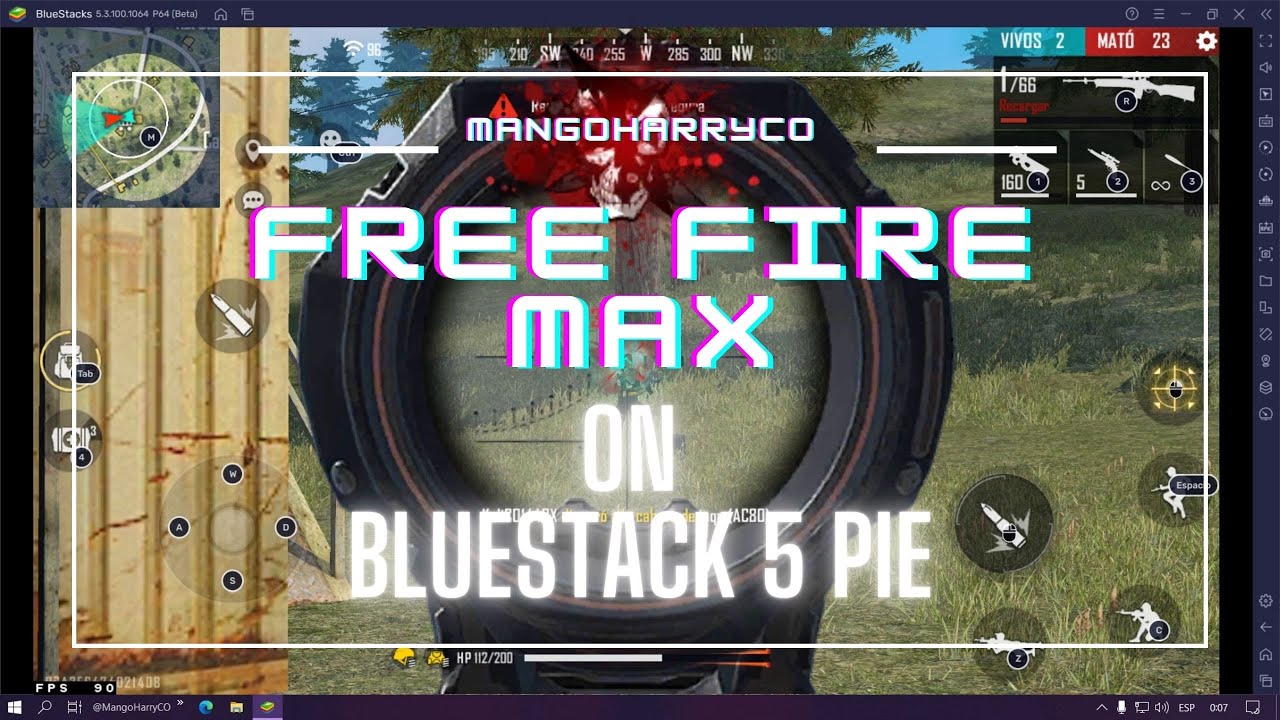 FREE FIRE MAX on BLUESTACKS 5 Pie [4K] - YouTube