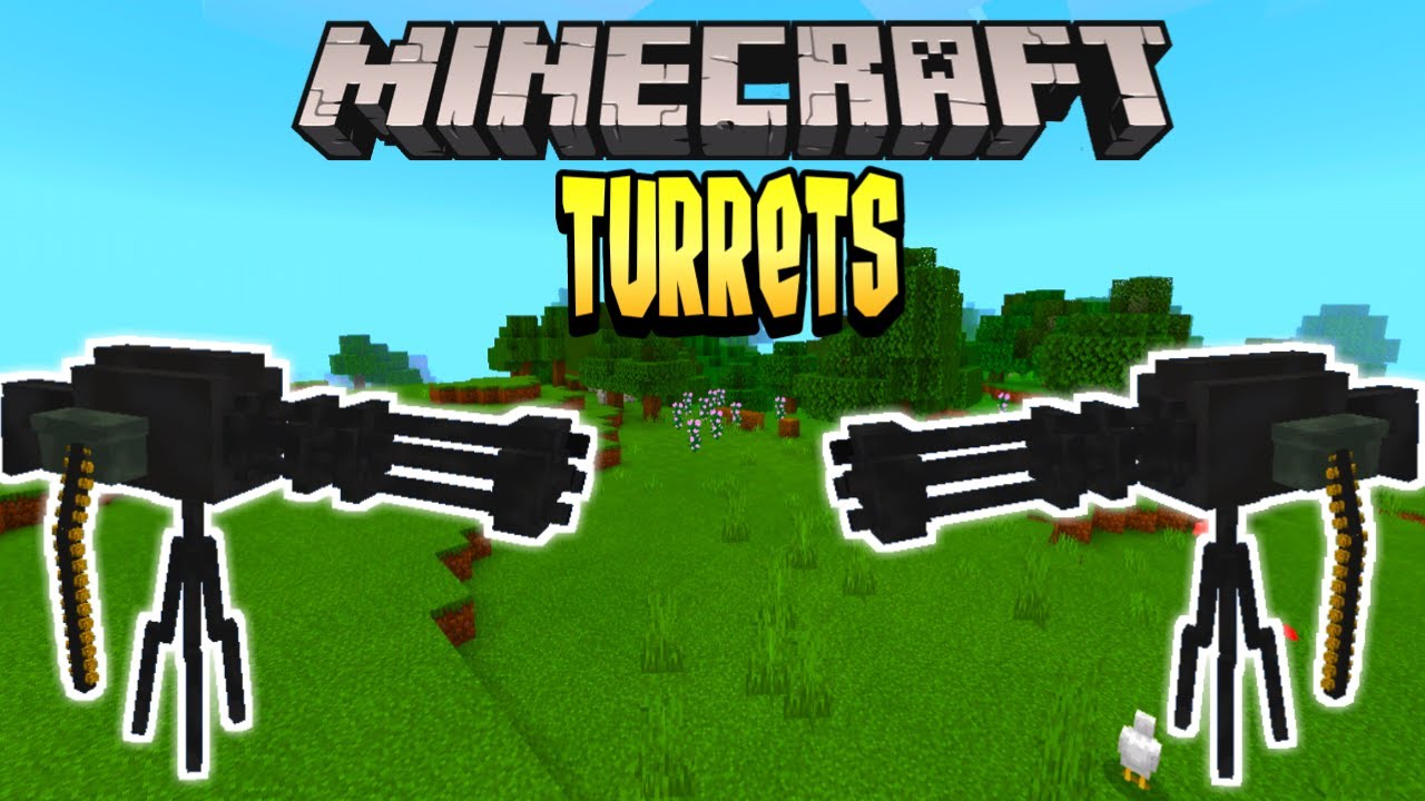 TURRETS! (Torretas Addon) | Minecraft - YouTube