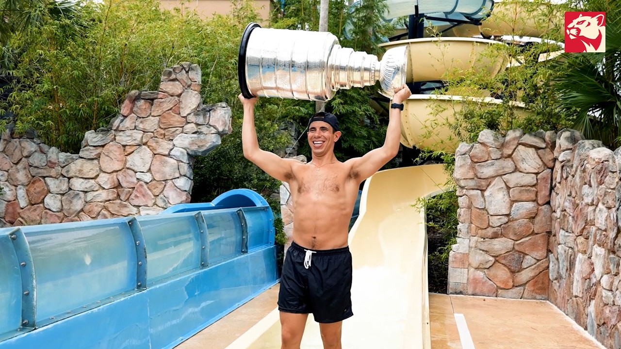 Evan Rodrigues' 2nd Day with the Stanley Cup 📍 Disney World - YouTube