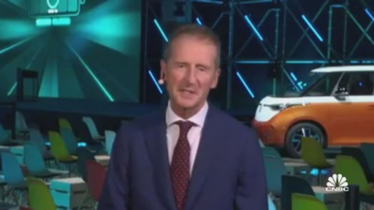 Volkswagen CEO confident about ramping up EV production - YouTube