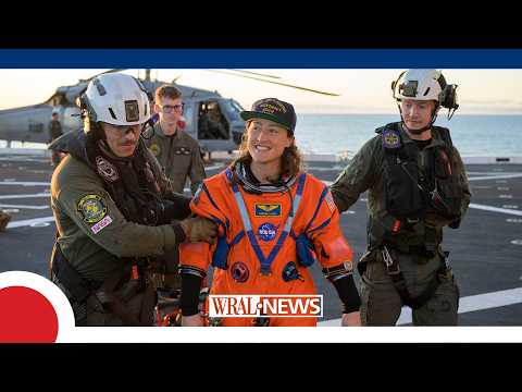 'What makes a crew': Christina Koch shares remarks after historic trip around the moon