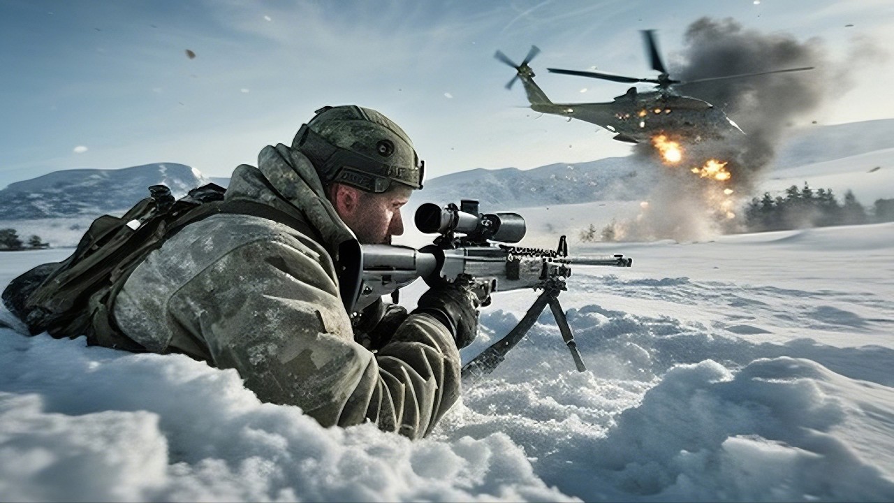 2025 Action Movie!Silent and Still on Ice,Elite Sniper Fools Enemies ...
