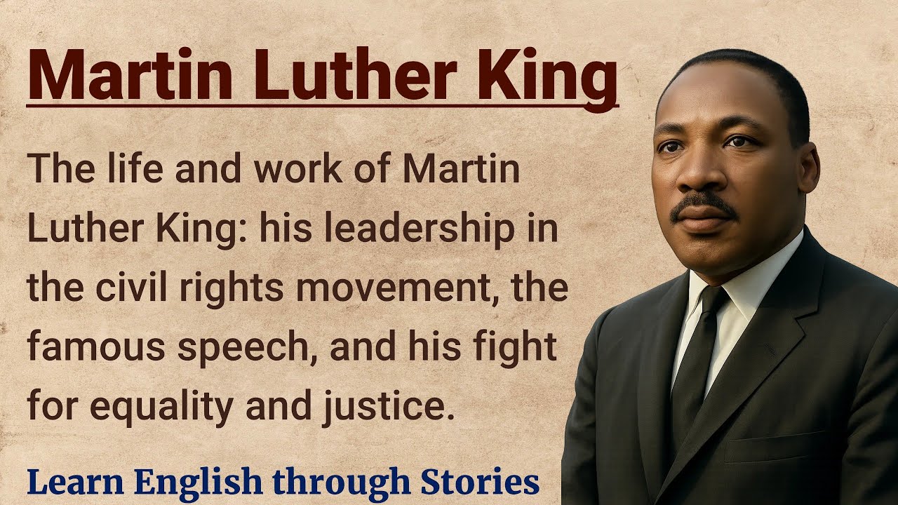 Learn English through Stories: Martin Luther King | I Have A Dream ...