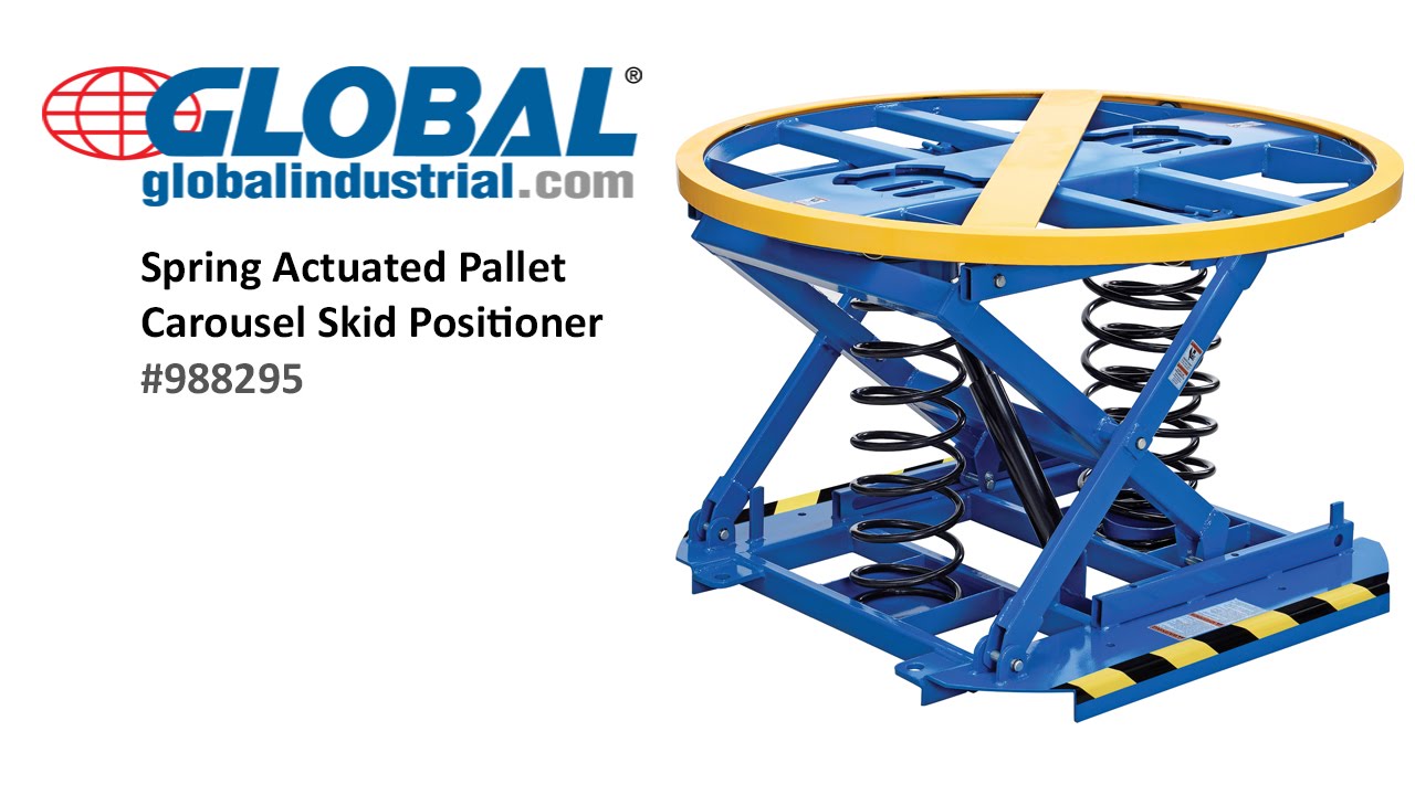 Global Industrial Spring Actuated Pallet Carousel Skid Positioner ...
