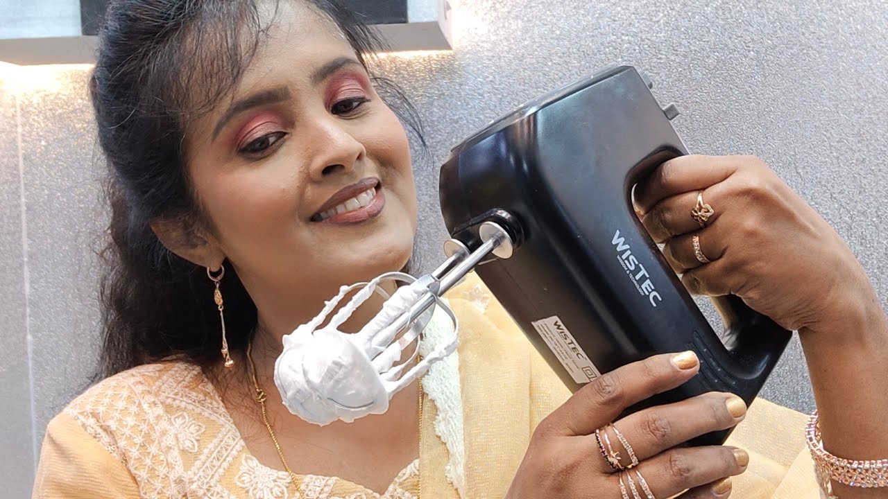 5 Speed Hand Beater / Wistec Hand Mixer 800W Review & Demo / High Speed ...