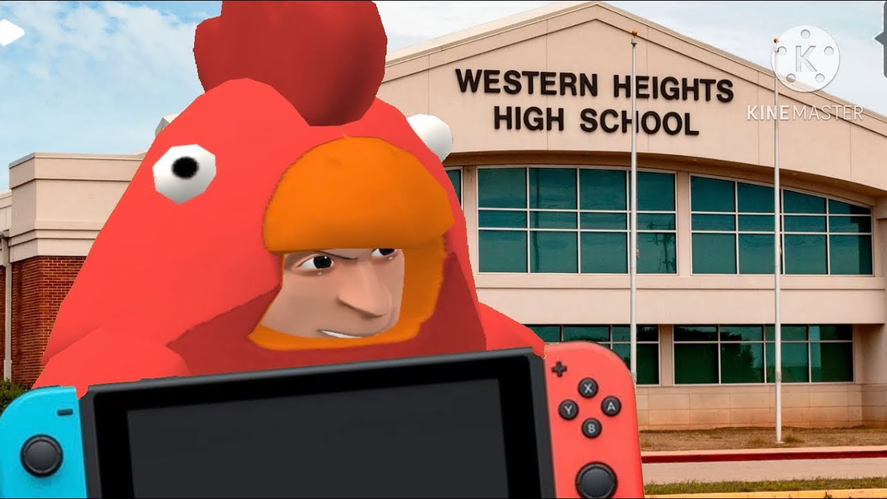 Evil Chicken Brings His Nintendo Switch To School/Grounded - YouTube