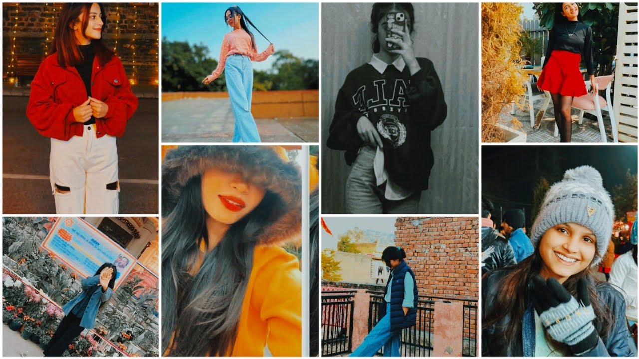 stylish winter pose ideas for girls 🥀winter pose ideas ️ dpz pose for ...
