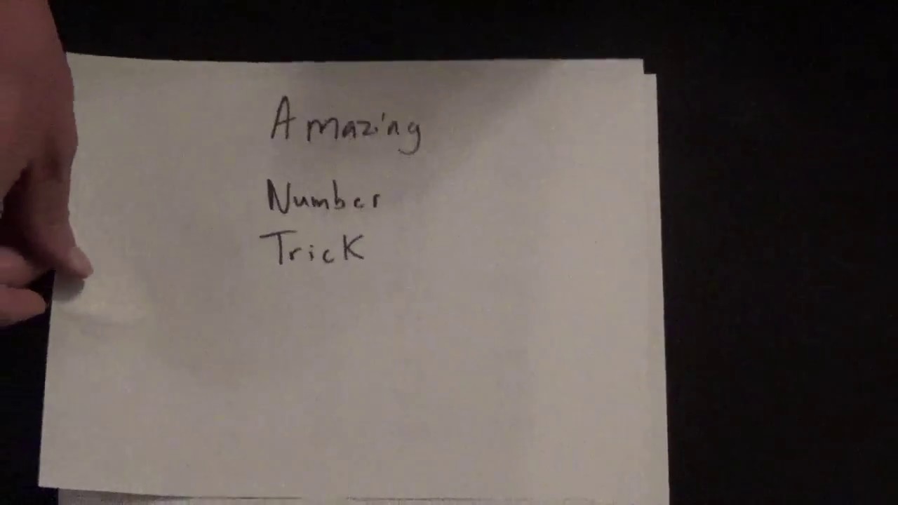 Mind Reading Number Trick - YouTube