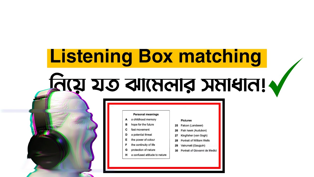 IELTS Listening Box matching নিয়ে যত সমস্যার সমাধান | Class number 4 ...