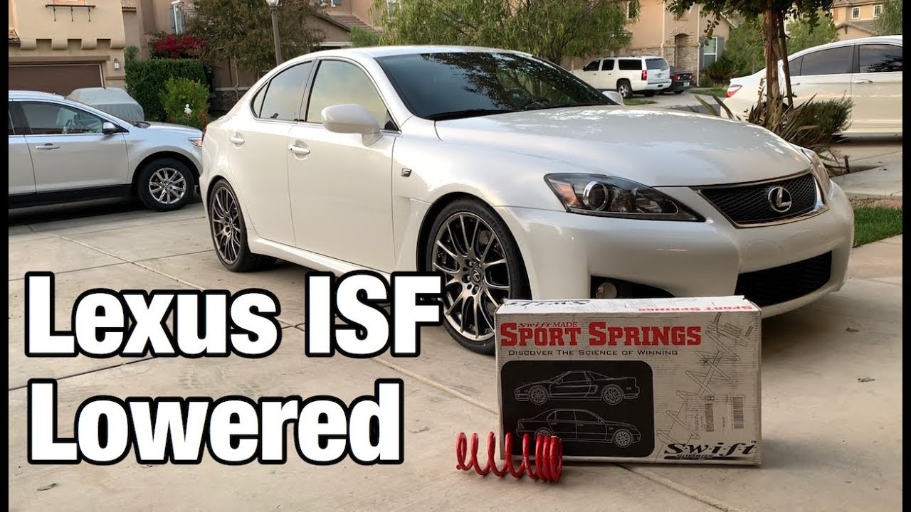 Lexus ISF Lowered - Swift Springs Review - YouTube