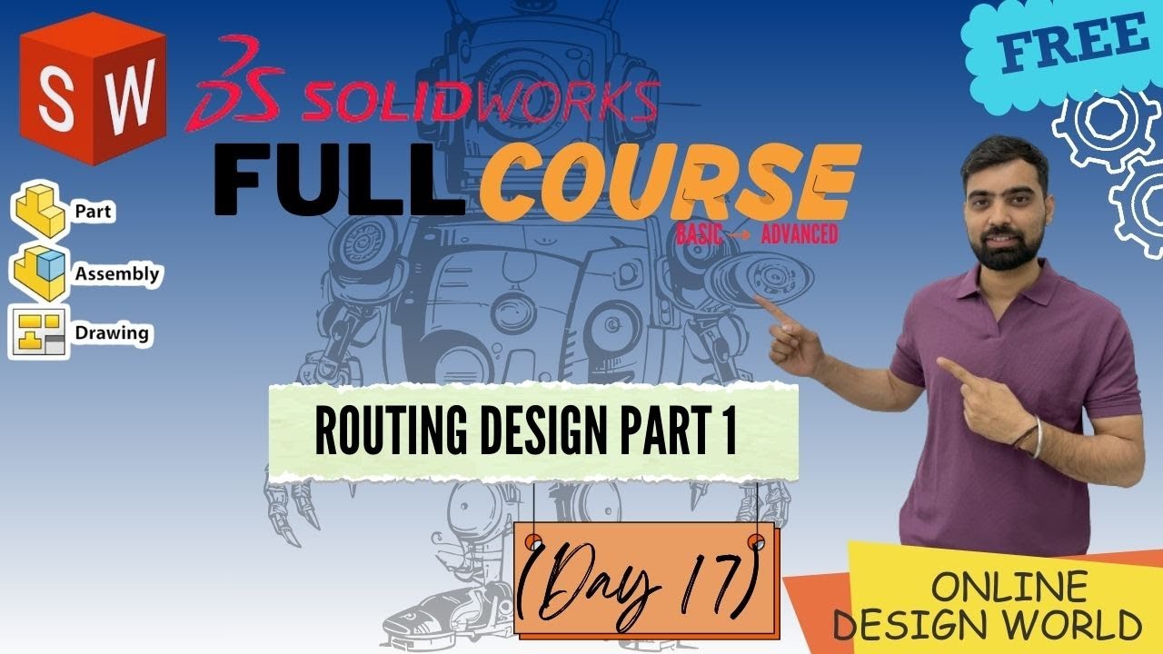 SOLIDWORKS Electrical Routing - YouTube