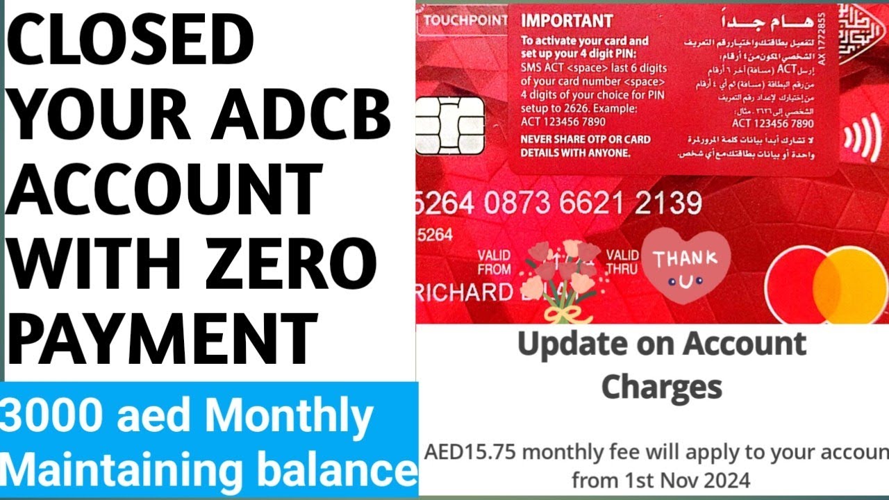 How to Closed your ADCB bank account without Charges In Dubai united ...