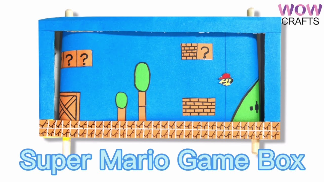 BEST Super Mario DIY. How to make Super Mario Game from paper | Paper ...
