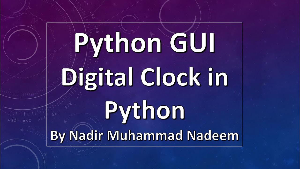 Digital Clock In Python|using Date Time Function|tkinter - Youtube