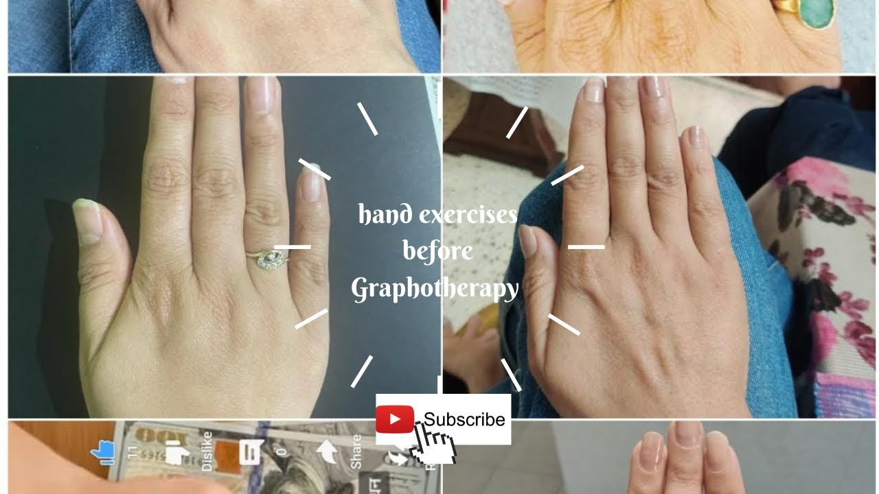 Hand Exercises before Graphotherapy - YouTube