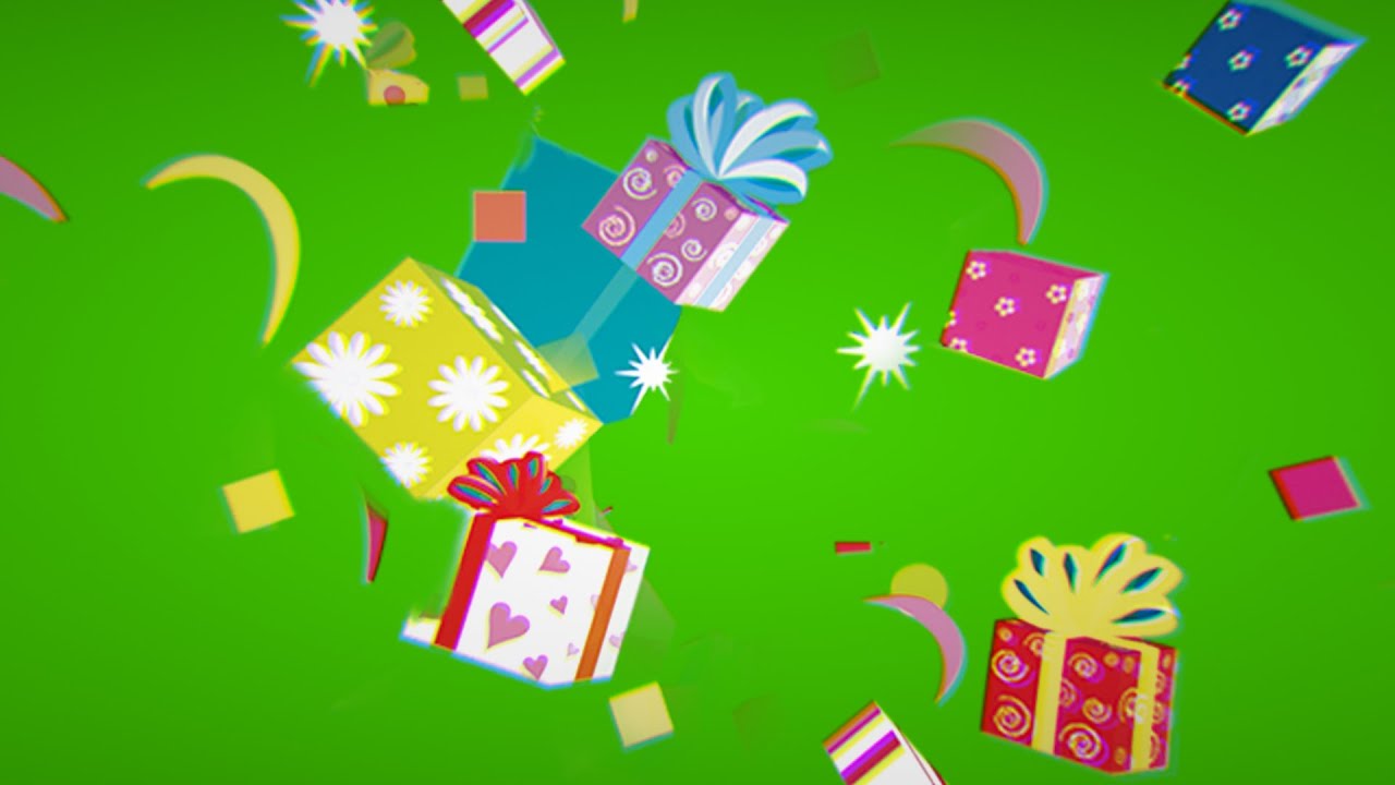 Green Screen Waterfall Christmas Gift Boxes 4K UHD - YouTube
