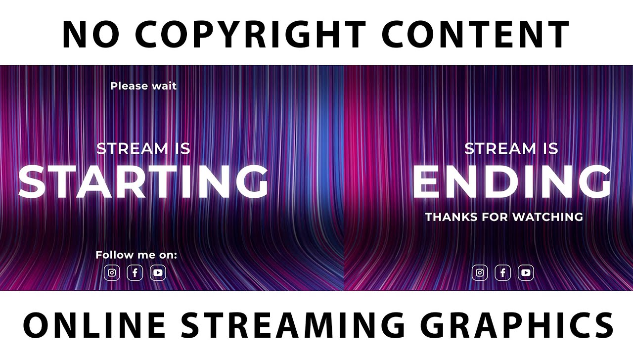 copyright free streaming graphics, no copyright gaming content (black ...
