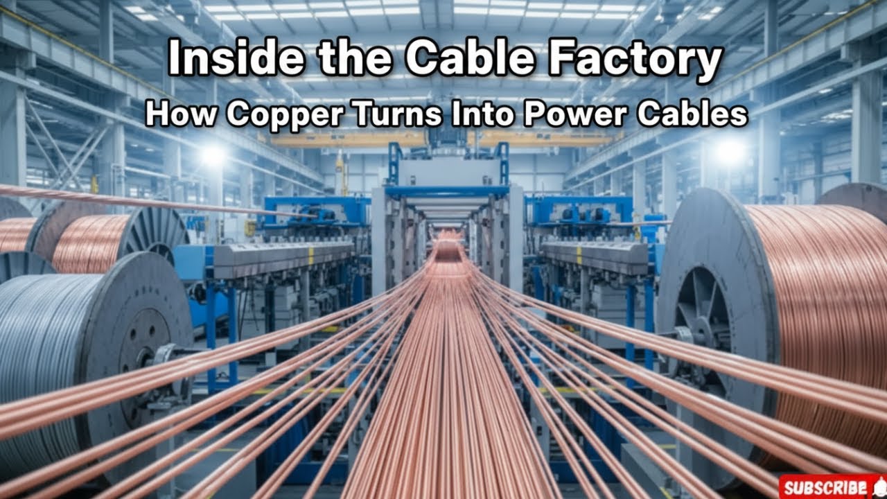 Inside the Cable Factory How Copper Turns Into Pow - YouTube