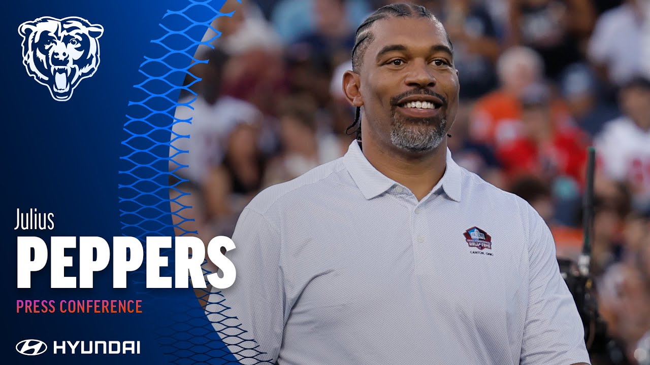 Julius Peppers Hall of Fame Press Conference | Chicago Bears - YouTube