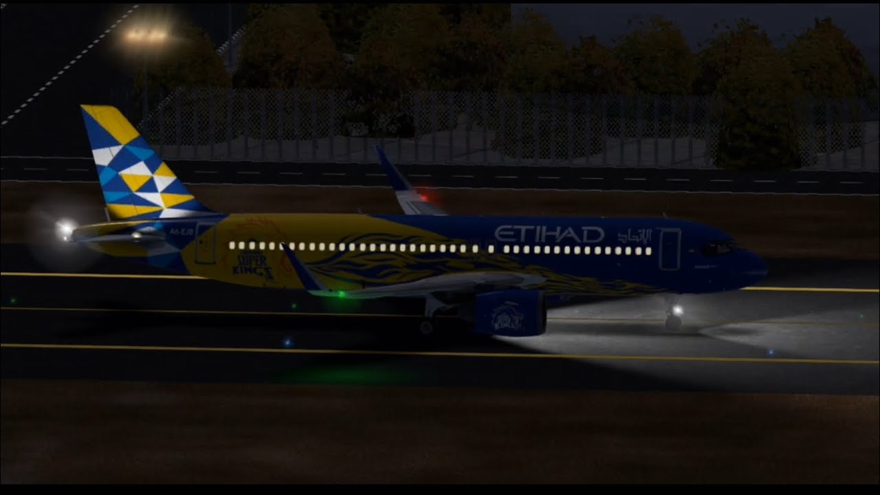 ETIHAD AIRWAYS A320 NEO CSK LIVERY LANDING AT CHENNAI INTERNATIONAL ...