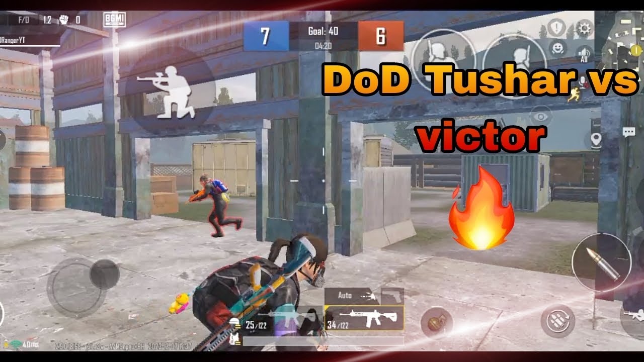 YouTuber Victor Can Challenge To Me in 1v1 tdm 🥵🔥 || DoD tushar ...