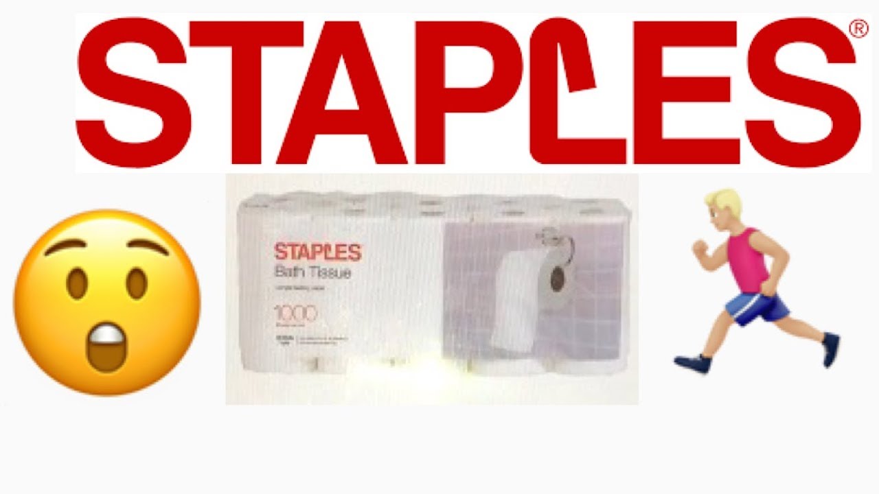 Staples Run Deal Cheap Toilet Paper NO COUPONS NEEDED!!! - YouTube