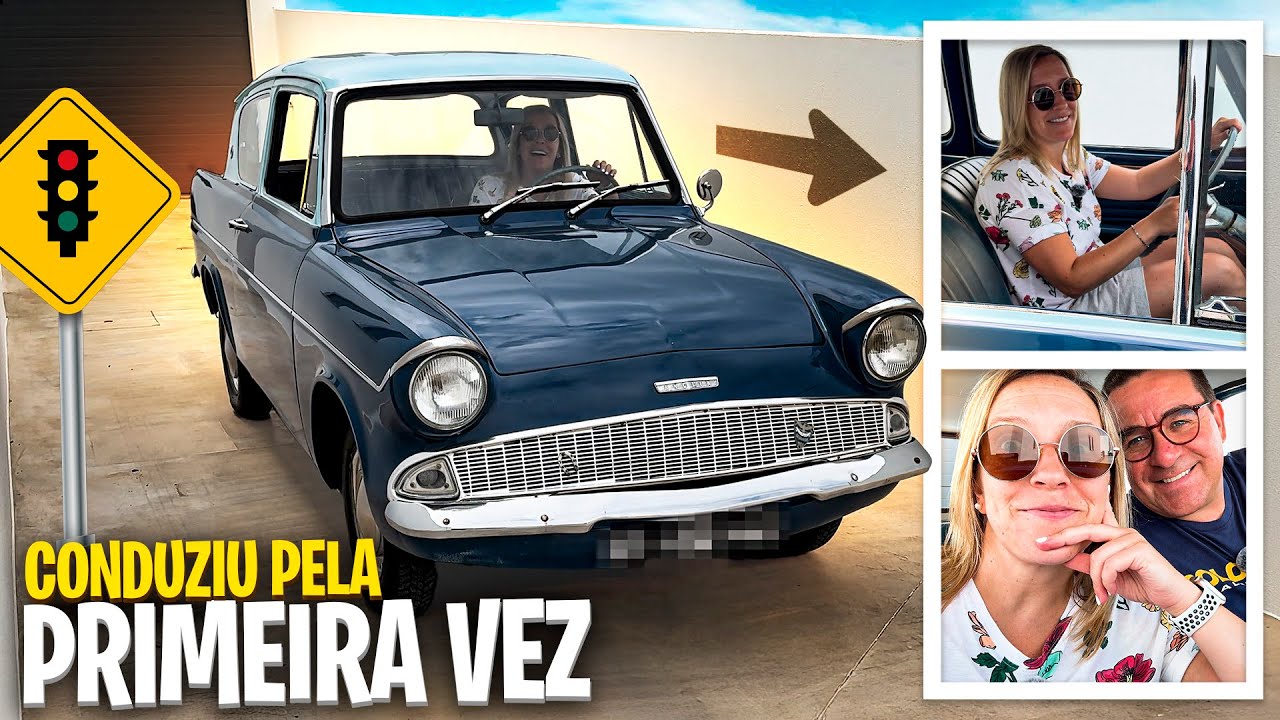A SILVIA CONDUZIU O FORD ANGLIA PELA PRIMEIRA VEZ - YouTube