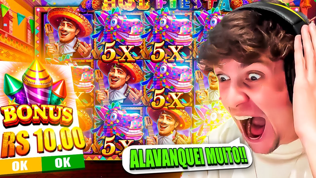 COMPREI O NOVO BÔNUS DE R$10 NO *HOT FIESTA* e PEGUEI MAX WIN!? * banca ...