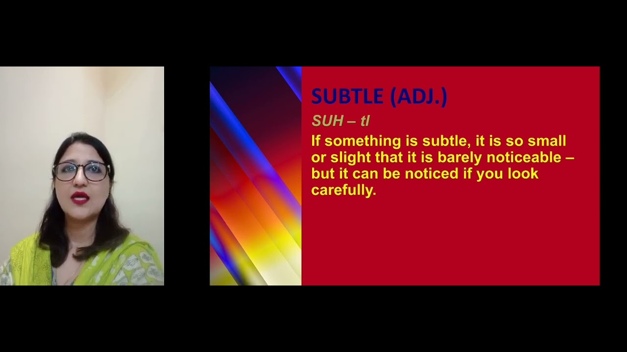 "Subtle" Word of the day. with "b" silent - YouTube