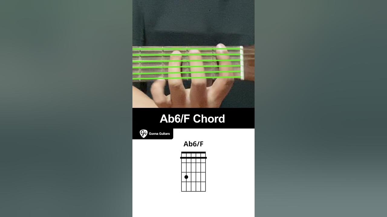 How To Play The Ab6/F Chord On Guitar - Guvna Guitars - YouTube