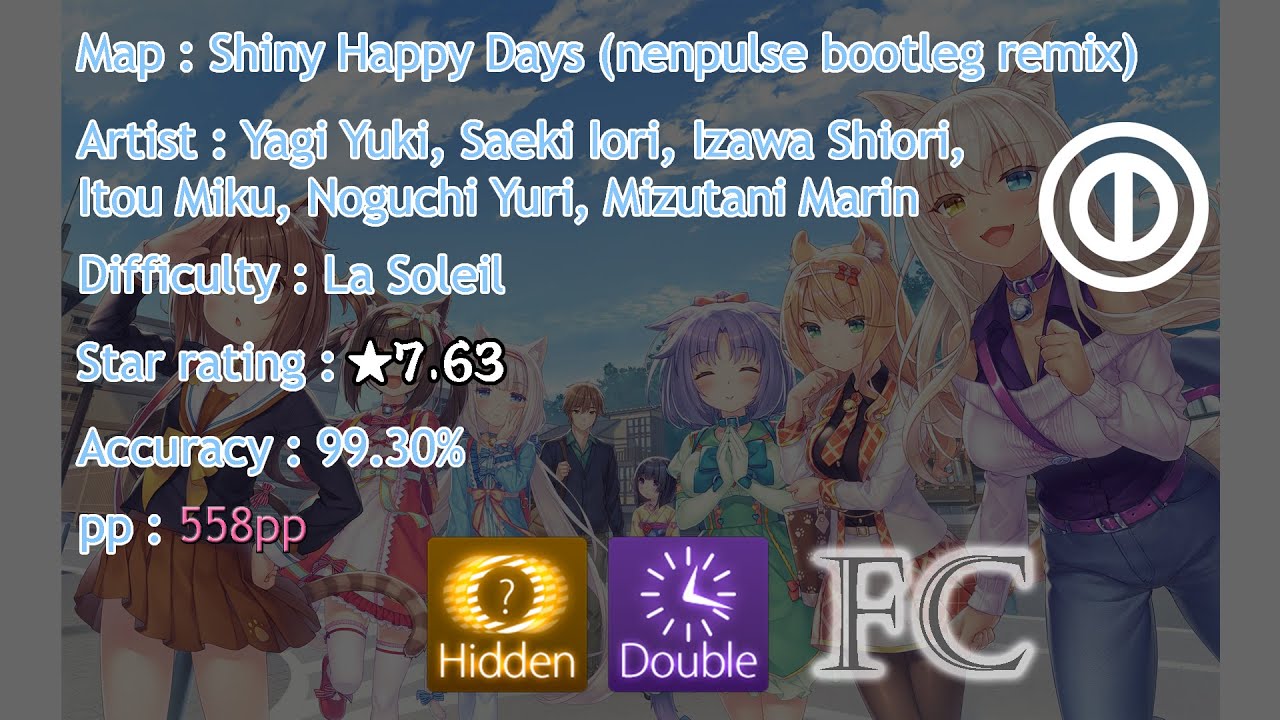 [osu!taiko] Shiny Happy Days (nenpulse bootleg remix) [La Soleil] + HD ...