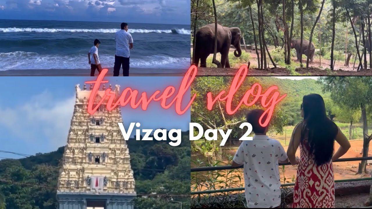 Vizag-Day 2 vlog ||Zoo|Simhachalan temple | Dolphine nose| Yarada beach ...