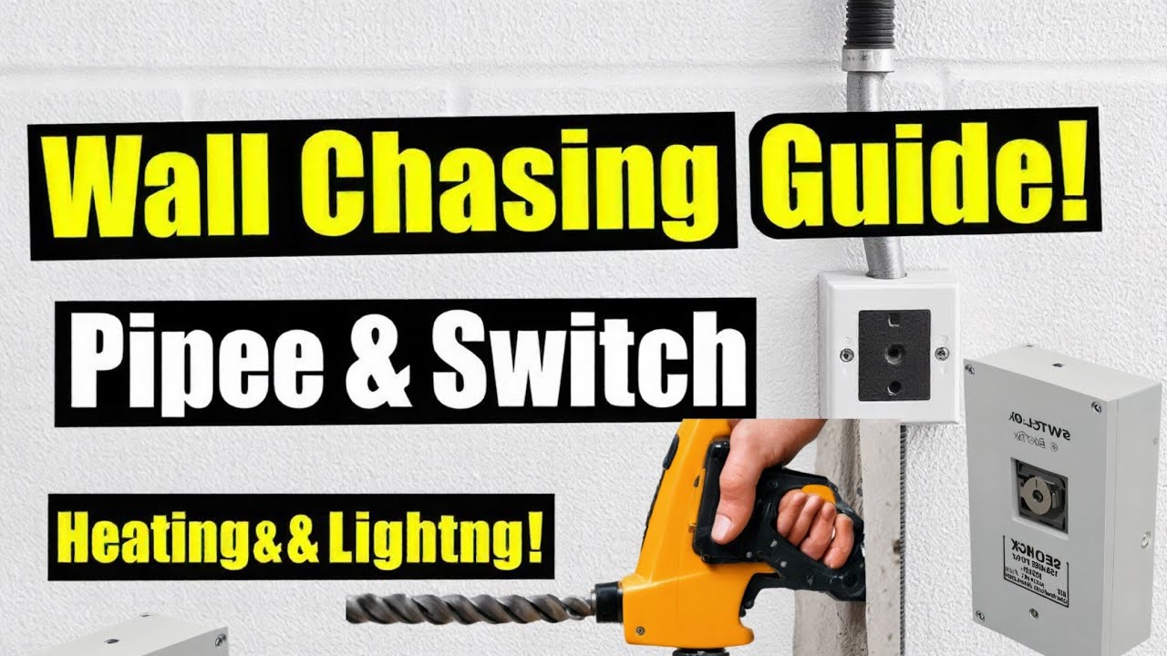 "Electrical Wall Chasing for Pipe, Switch Box, Heating & Lighting ...