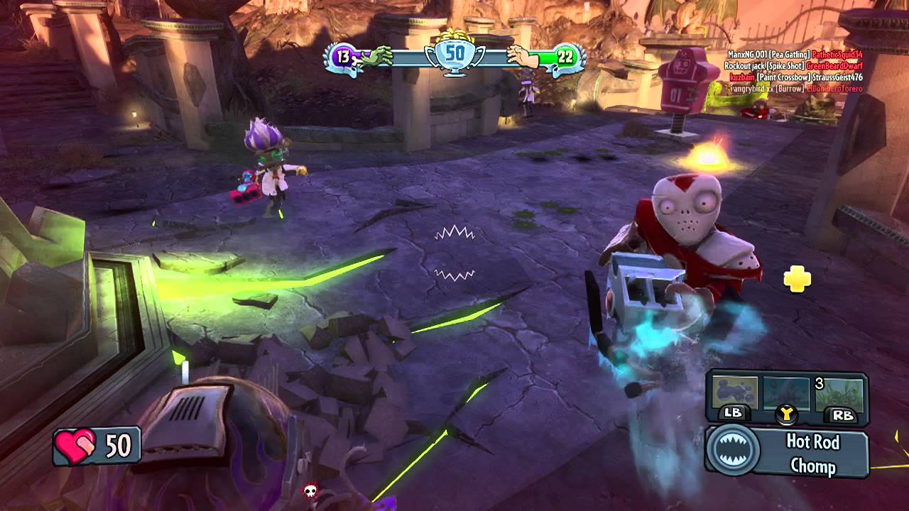 Plants vs Zomies garden warfare Hot rod Chomper - YouTube
